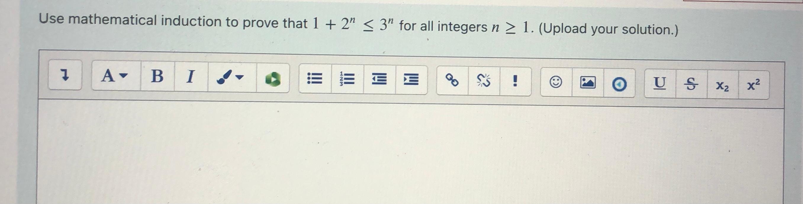 Solved Use mathematical induction to prove that 1 + 2"