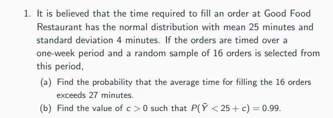 Solved 1. It is believed that the time required to fill an | Chegg.com