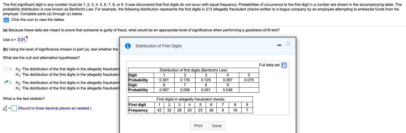 Solved The first significant digit in any number must be 1, | Chegg.com