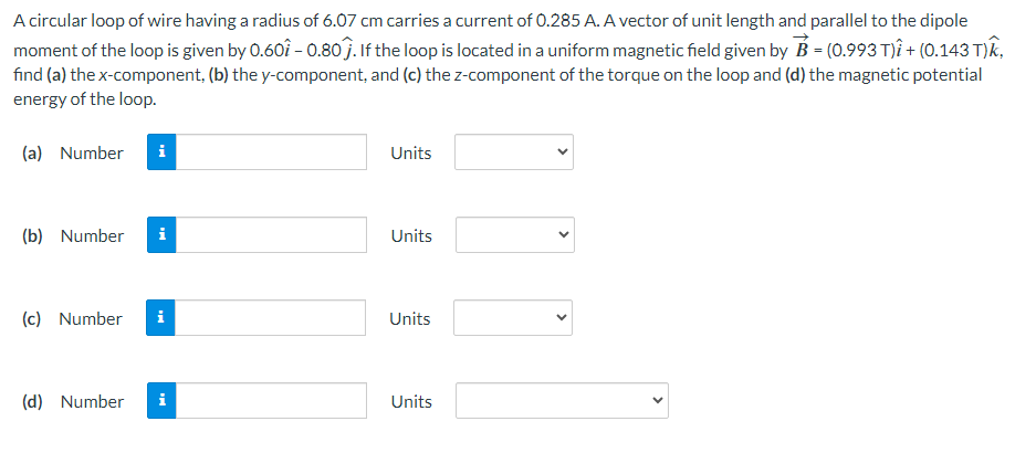 Solved A circular loop of wire having a radius of 6.07 cm | Chegg.com