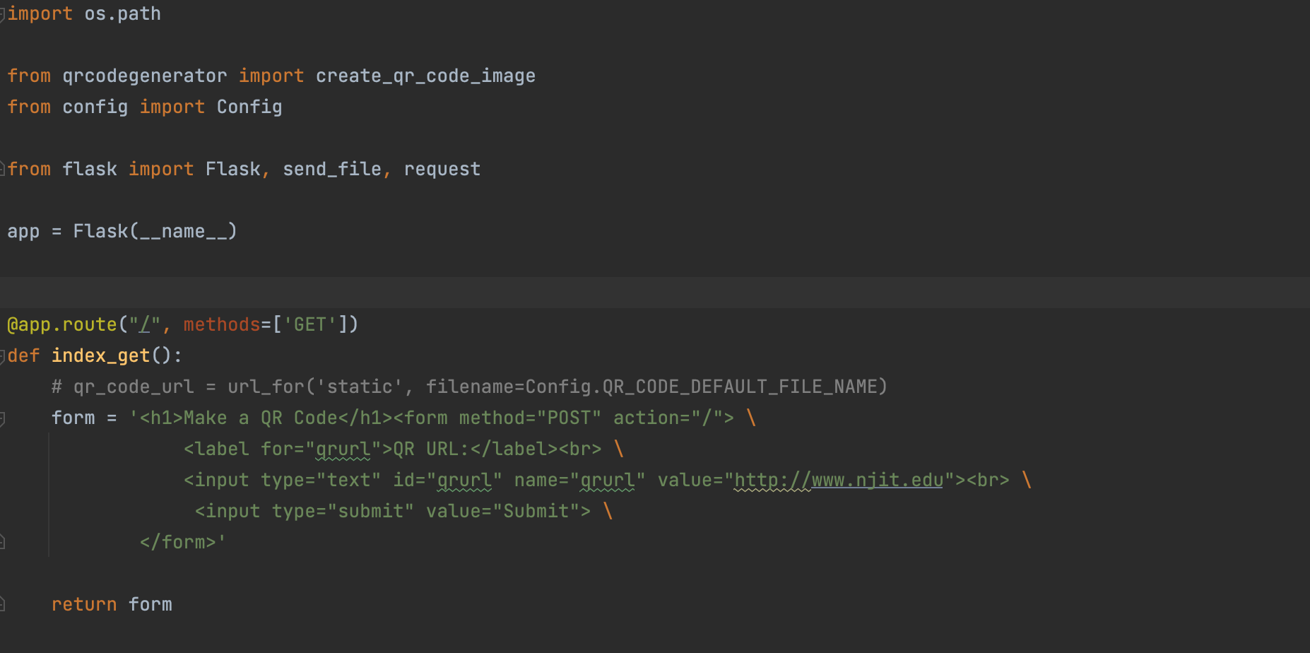 Solved For this assignment you will be creating a flask | Chegg.com