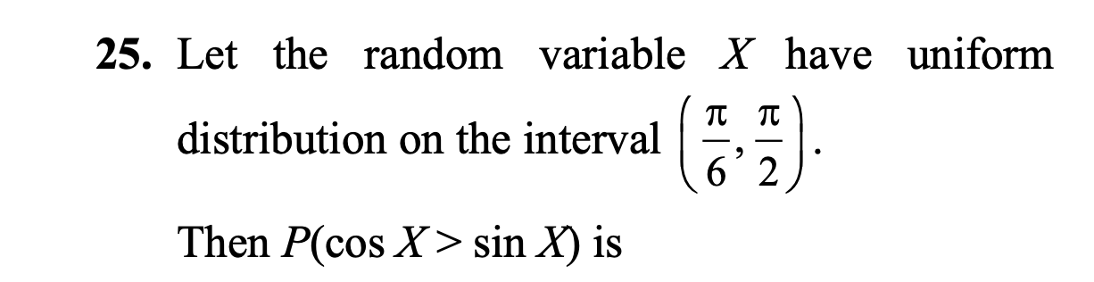 Solved Let the random variable x ﻿have uniformdistribution | Chegg.com