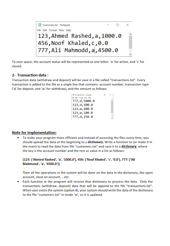 Solved Assume you are required to develop a banking system | Chegg.com