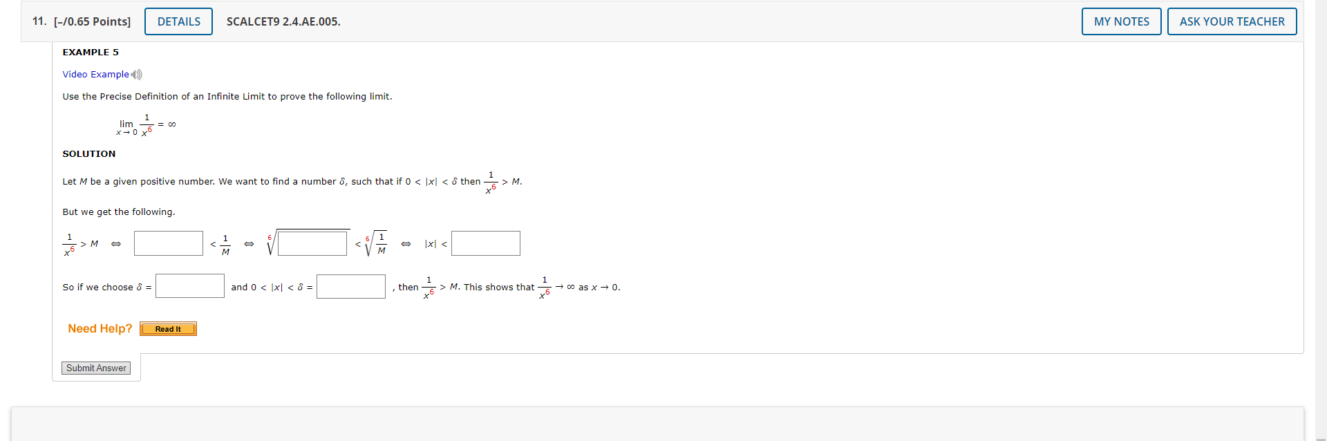 Solved Use The Precise Definition Of An Infinite Limit To