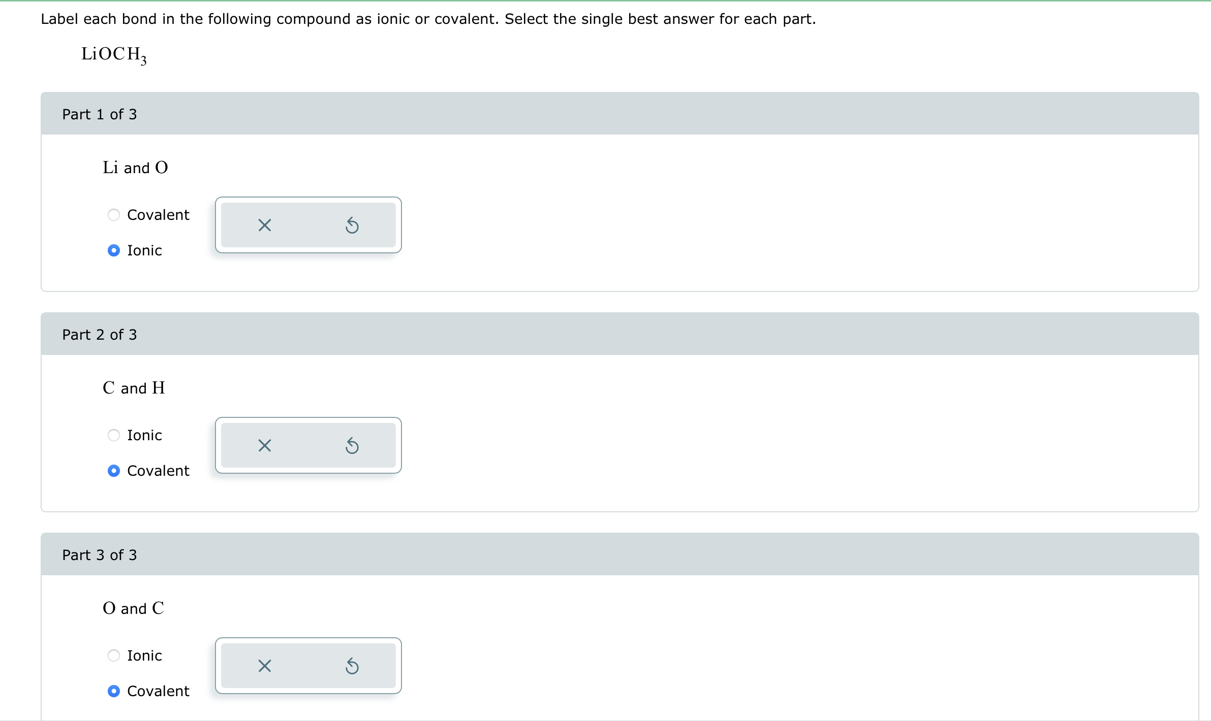 Solved Label each bond in the following compound as ionic or | Chegg.com