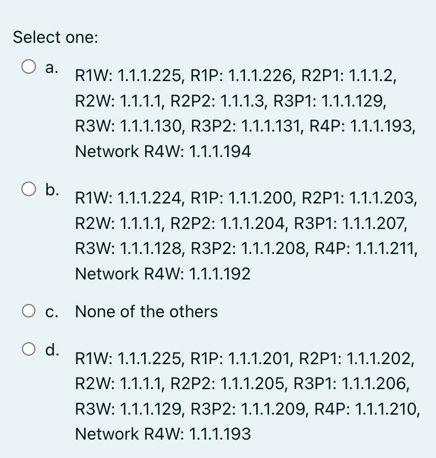 Solved In this network, the interfaces of the routers are | Chegg.com
