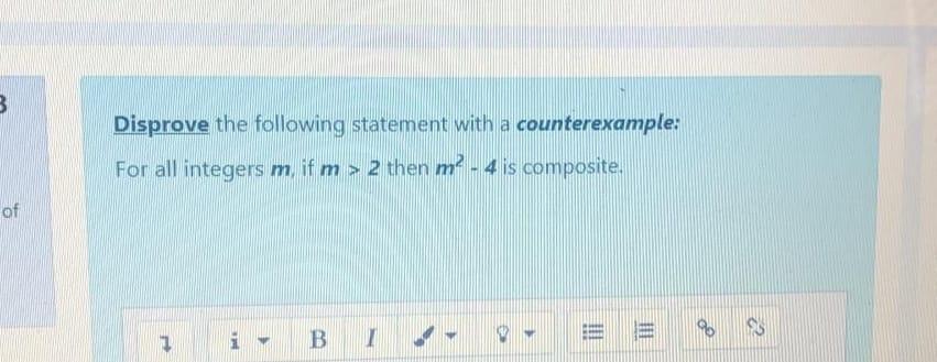 Solved 3 Disprove the following statement with a | Chegg.com
