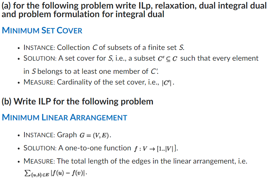 Solved (a) for the following problem write ILp, relaxation, | Chegg.com