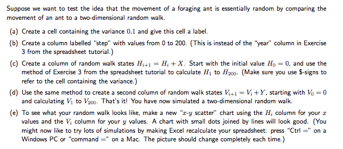Two-dimensional random walks The examples of random | Chegg.com