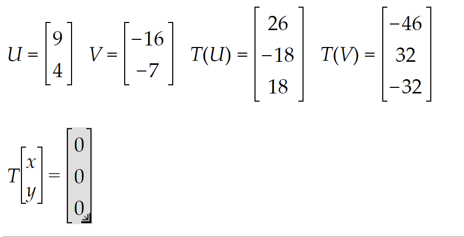 Solved If T:ℝ2→ℝ3 Is A Linear Transformation And The Action 