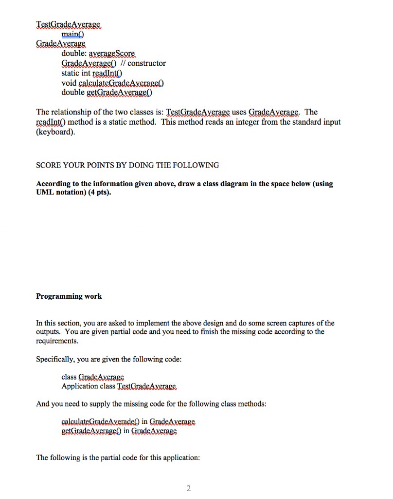 Solved ICS 141. Programming with Objects. Lab 2. Your Name: | Chegg.com