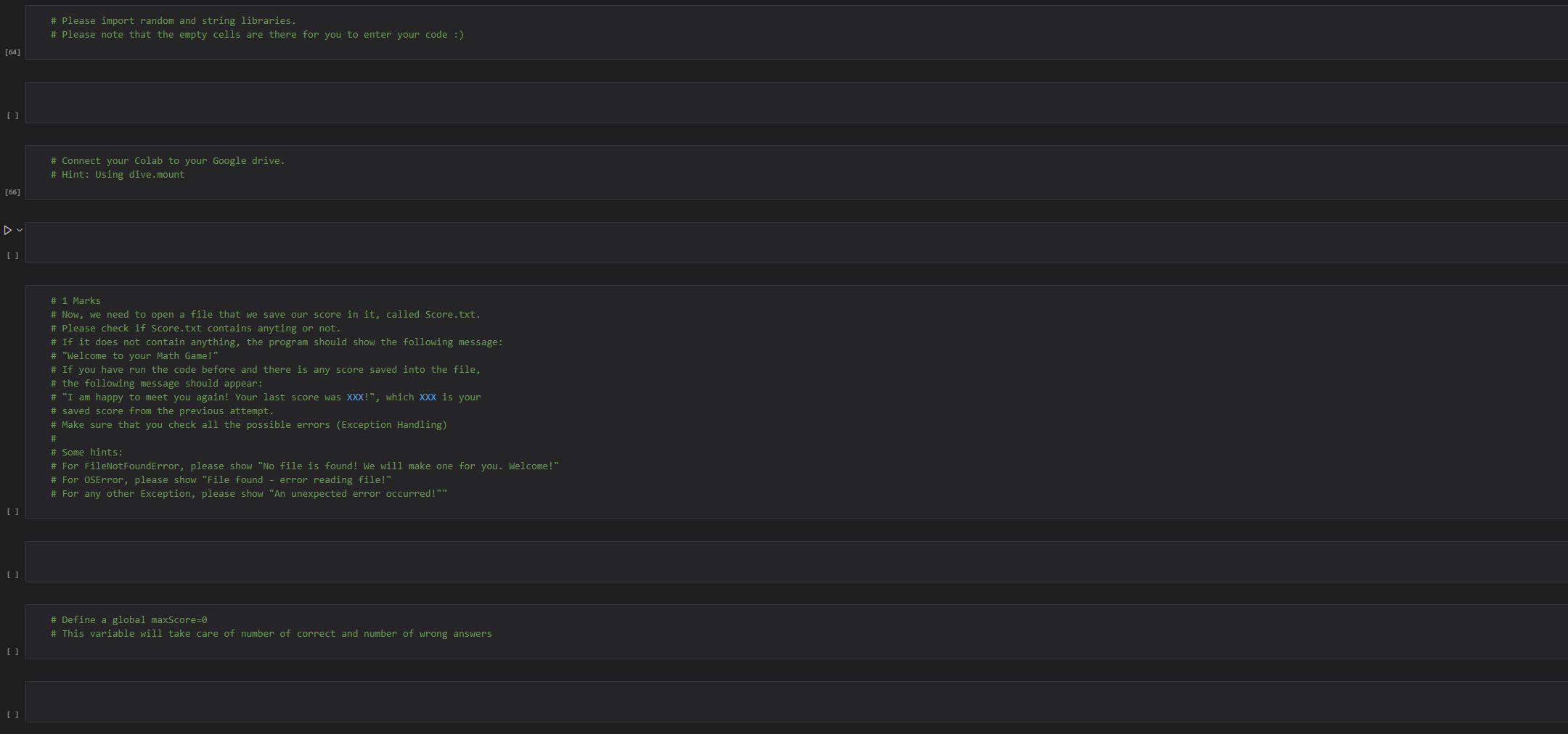 Can you please help me to divide this code in the | Chegg.com