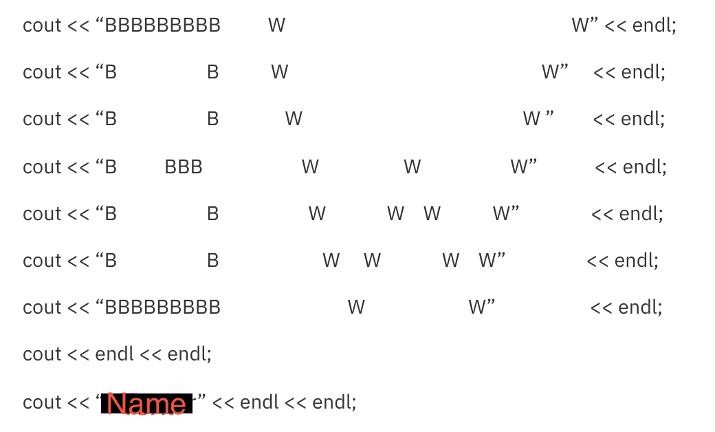 Solved Write a program using C++ that will display | Chegg.com