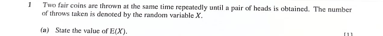 Solved Two fair coins are thrown at the same time repeatedly | Chegg.com