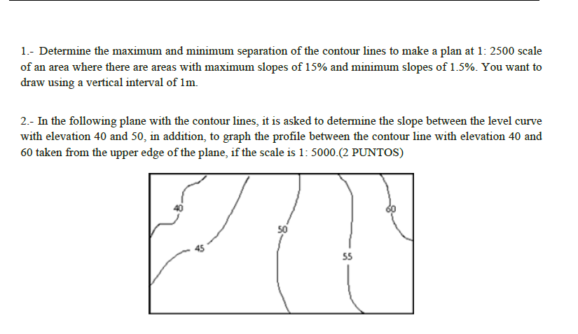 Solved 1.- Determine the maximum and minimum separation of | Chegg.com