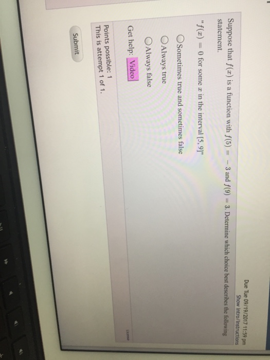 Solved Suppose that f(x) is a continuous function with f(5) | Chegg.com