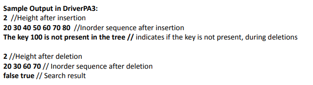 Solved Assignment \#2: Binary Search Tree Operations Binary | Chegg.com