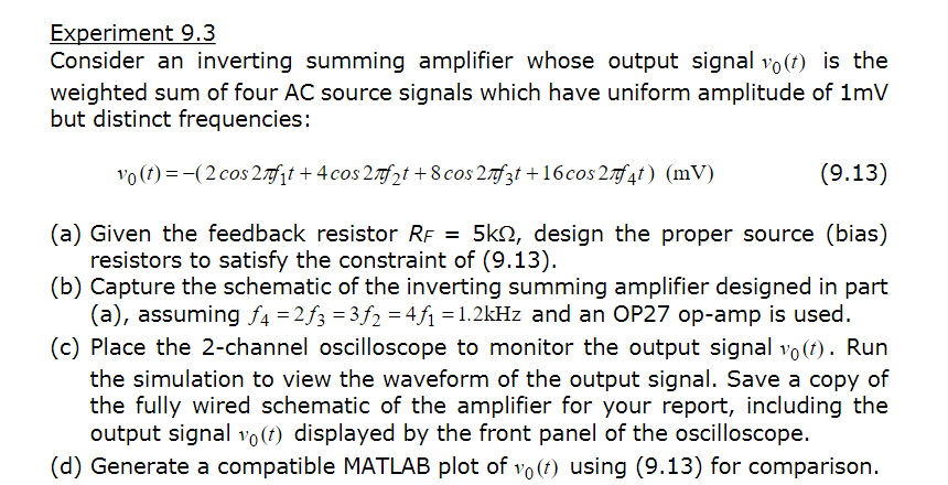 Solved Please use Matlab and multisim and anything else you | Chegg.com