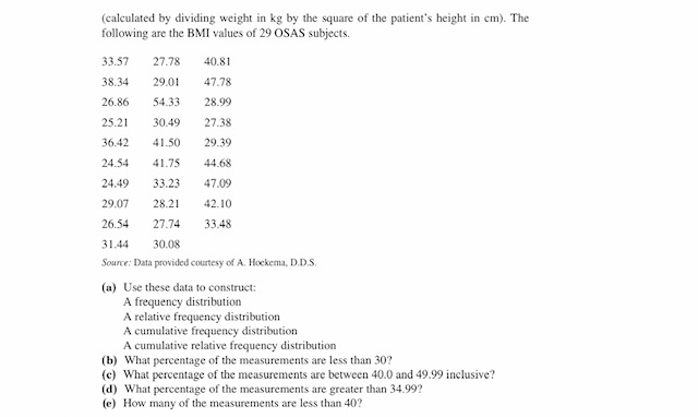 Solved 2.3.3 Hoekema et al. (A-3) studied the craniofacial | Chegg.com