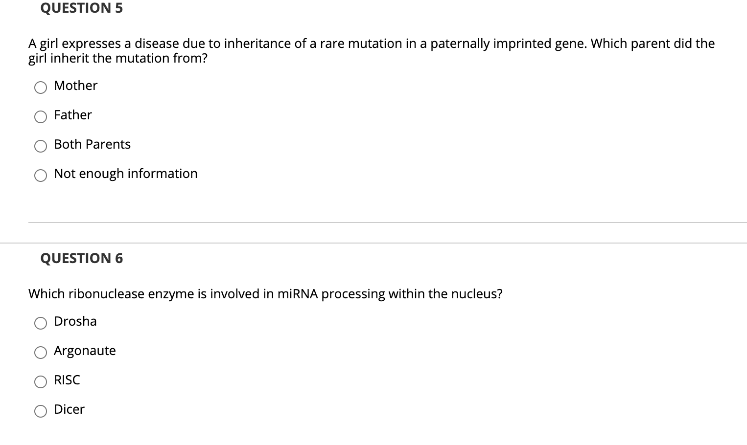 Solved QUESTION 5 A girl expresses a disease due to | Chegg.com