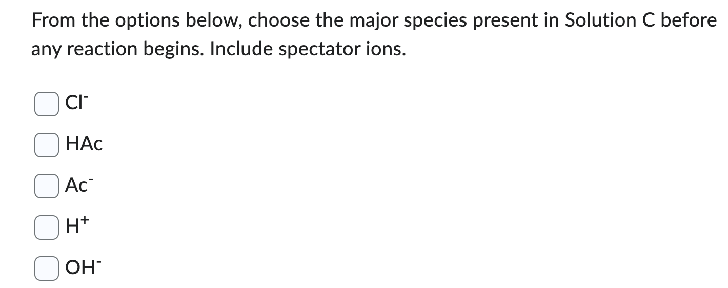 Solved Solution C: 20.0mL of 1:1 buffer of NaOH and Acetic | Chegg.com