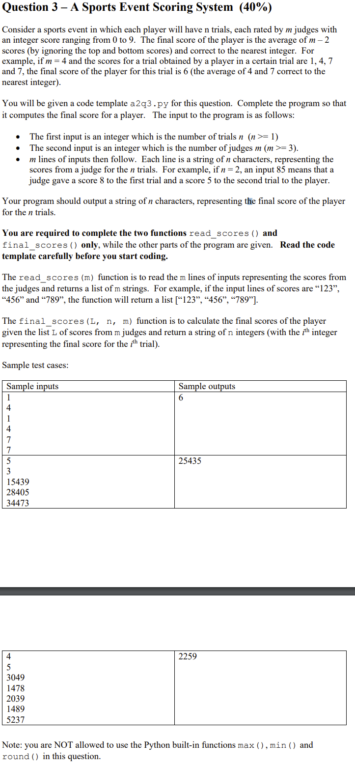 Solved A PYTHON question about list, loop, and functions | Chegg.com Solved A PYTHON question about list, loop, and functions | Chegg.com