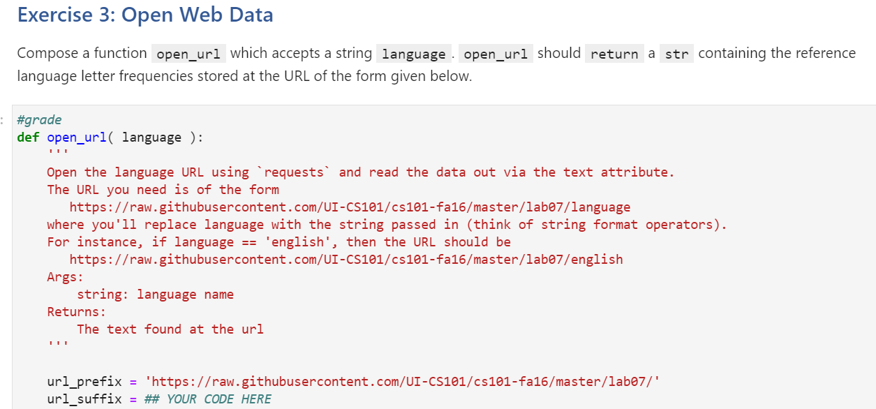 Solved Exercise 3: Open Web Data Compose a function open_url | Chegg.com