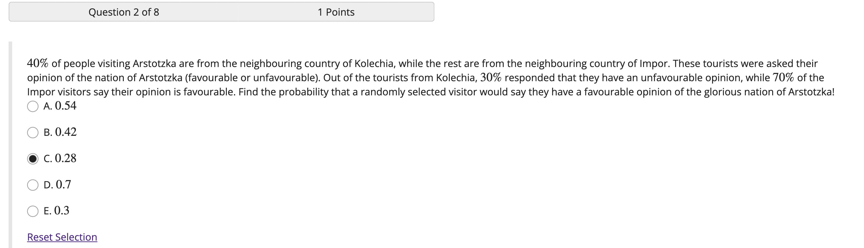 Solved 40% of people visiting Arstotzka are from the | Chegg.com