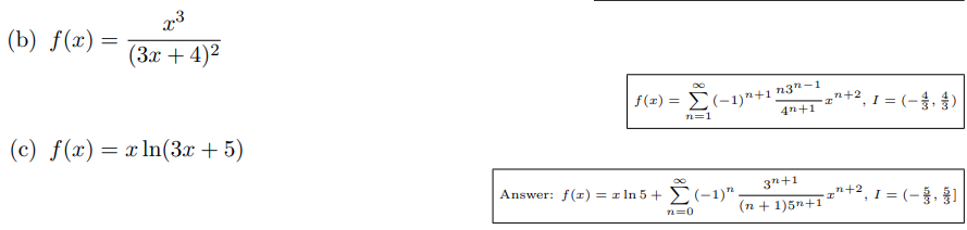 Solved 2. Use the geometric series to find power series | Chegg.com