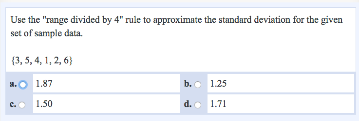 Solved Identify The Smallest Value In The Data Set