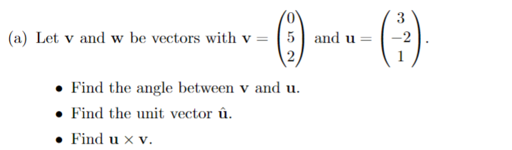 Solved (a) Let \\( \\mathbf{v} \\) and \\( \\mathbf{w} \\) | Chegg.com