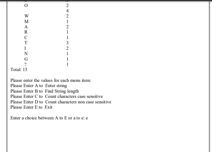 Solved Program #2 Write a program to display the following | Chegg.com