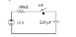 Solved Calculate the time constant of the circuit. | Chegg.com
