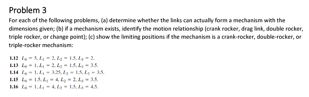 Solved For each of the following problems, (a) determine | Chegg.com