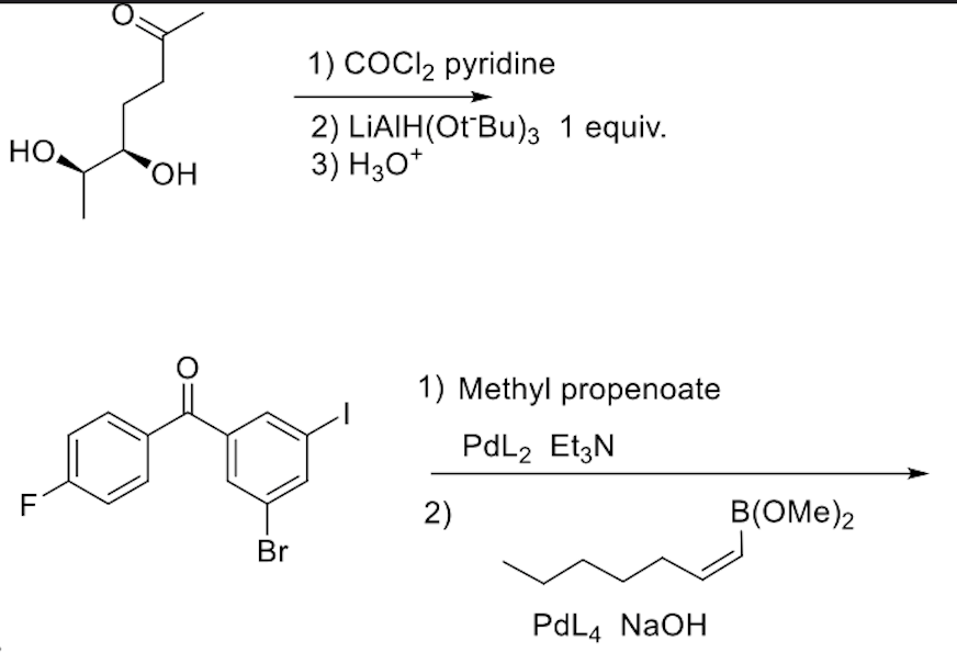 Solved 1) CC 2) Li/ 3) H31) Dimethyl Malonate ii) | Chegg.com