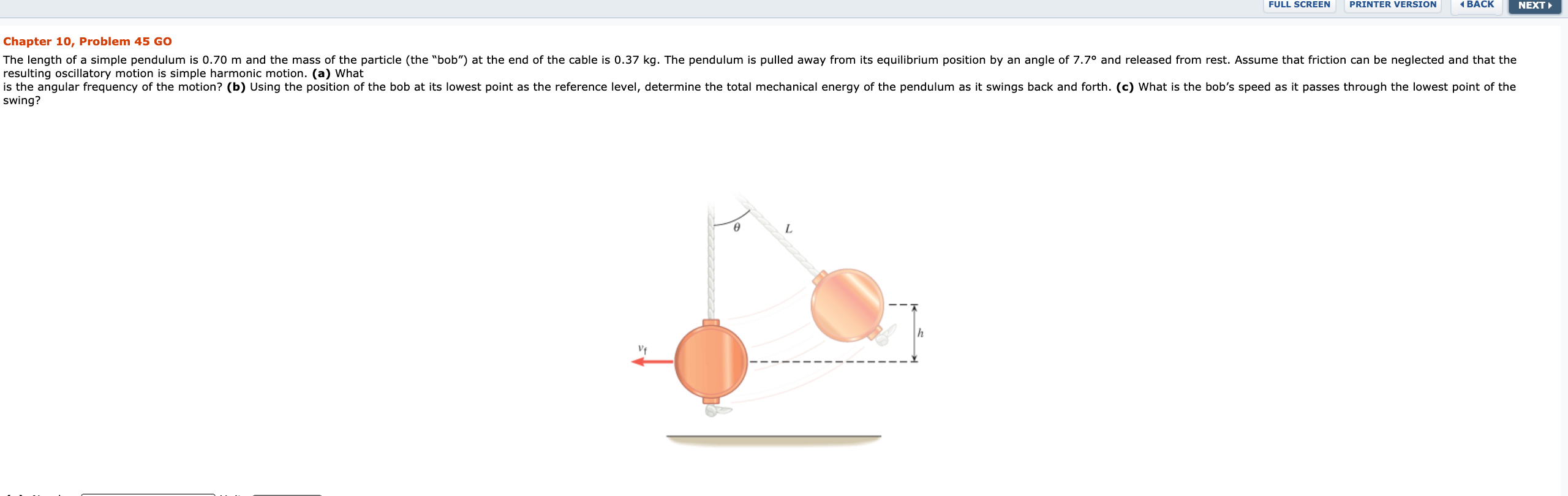 Solved FULL SCREEN PRINTER VERSION A BACK NEXT Chapter 10, | Chegg.com