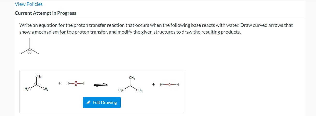 Solved Write An Equation For The Proton Transfer Reaction