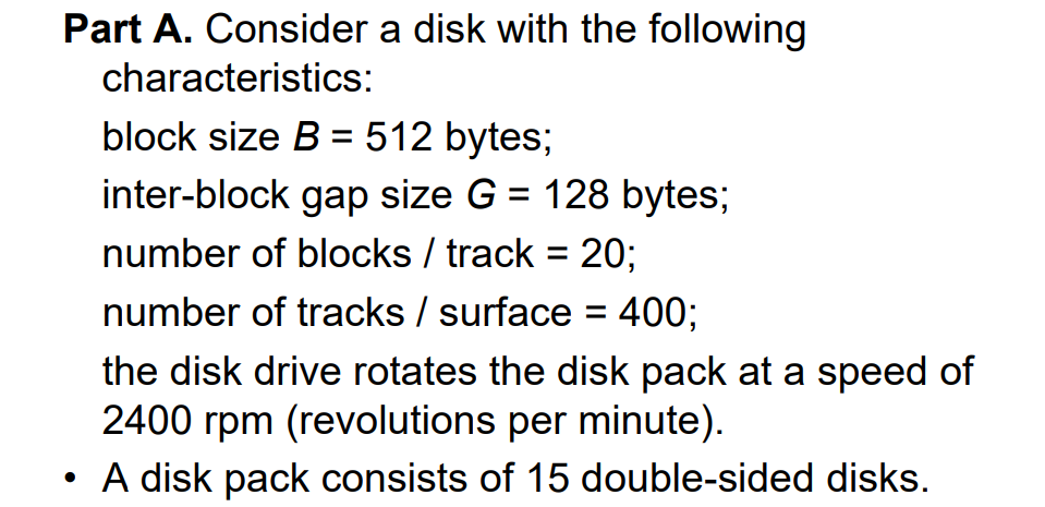 Solved Part A Consider A Disk With The Following 