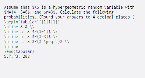 Solved Assume that $X$ is a hypergeometric random variable | Chegg.com