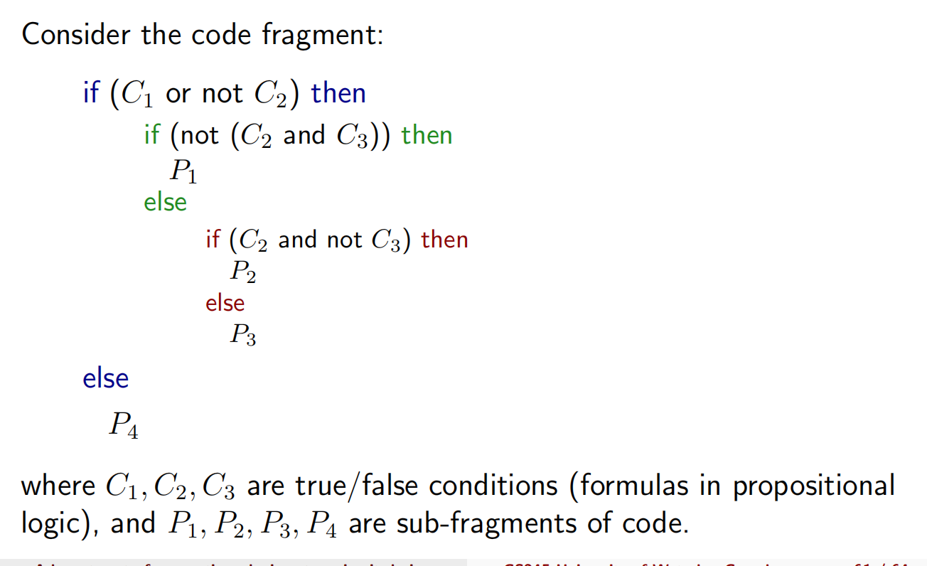 Solved Consider the code fragment:where C1,C2,C3 ﻿are | Chegg.com