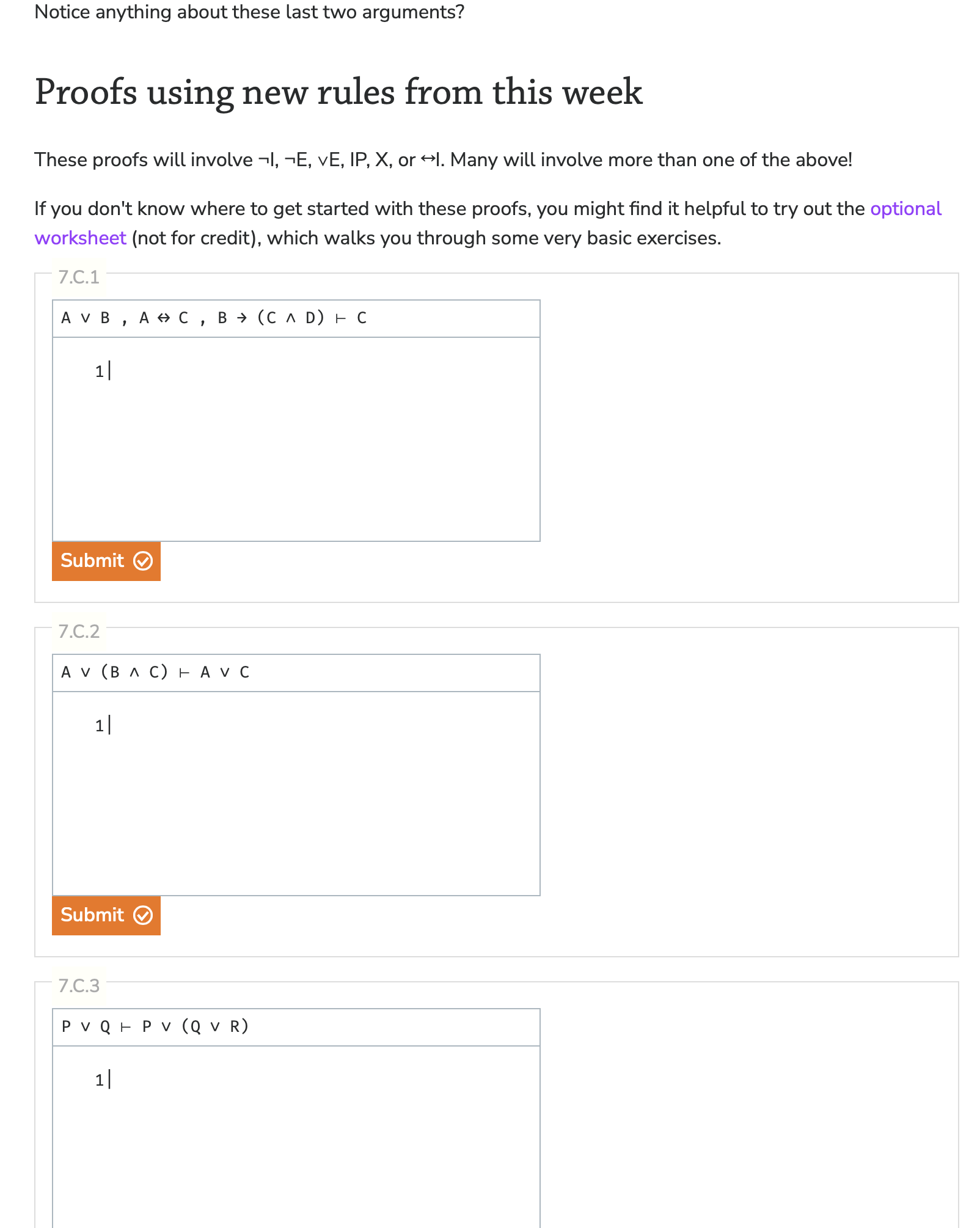 Solved Proofs using new rules from this weekThese proofs | Chegg.com