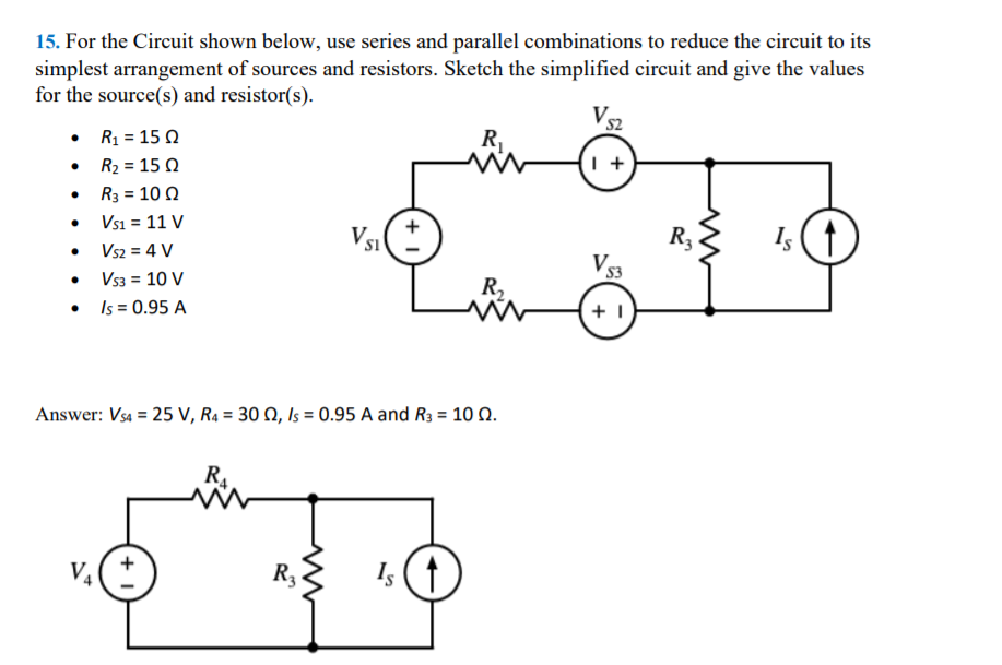 Solved 10. For the circuit shown below, the current through | Chegg.com