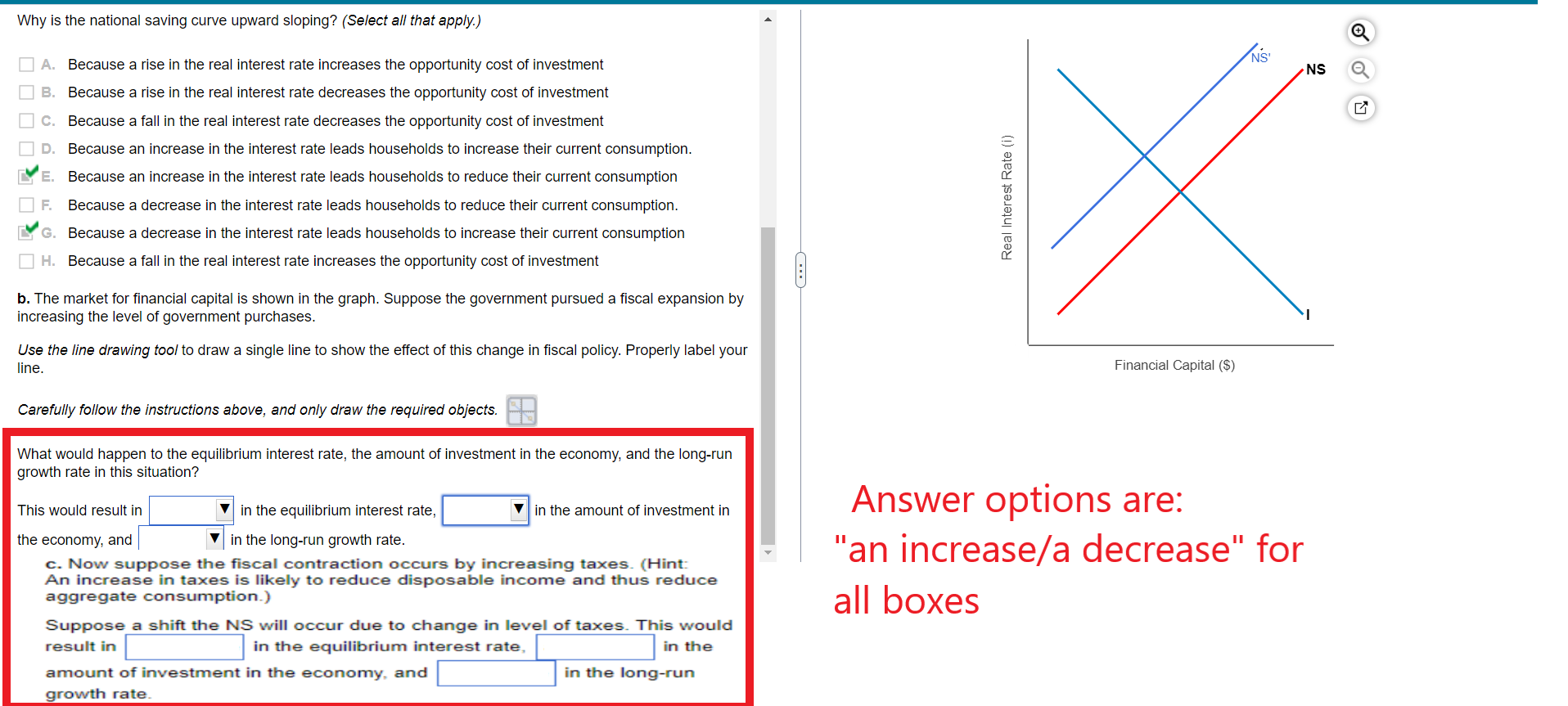 Solved Why is the national saving curve upward sloping? | Chegg.com