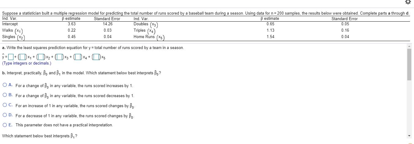Solved Suppose you fit the first-order multiple regression | Chegg.com