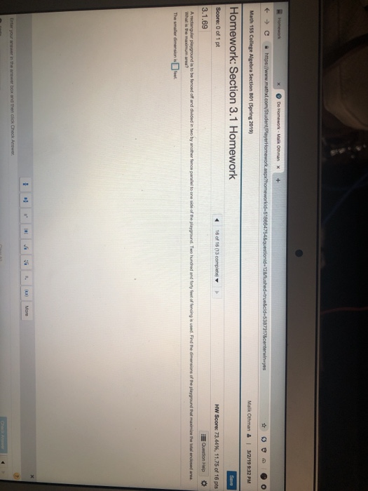 Solved Homework: Section 3.1 Homework Hw Score: 73.44%, | Chegg.com Solved Homework: Section 3.1 Homework Hw Score: 73.44%, | Chegg.com