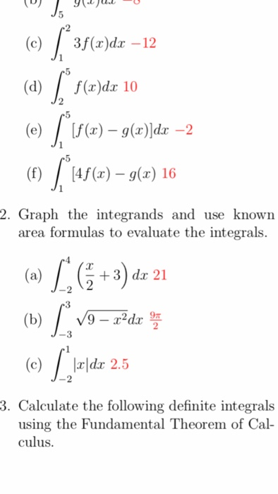Solved i need help with number 2 and the answer is in red i | Chegg.com