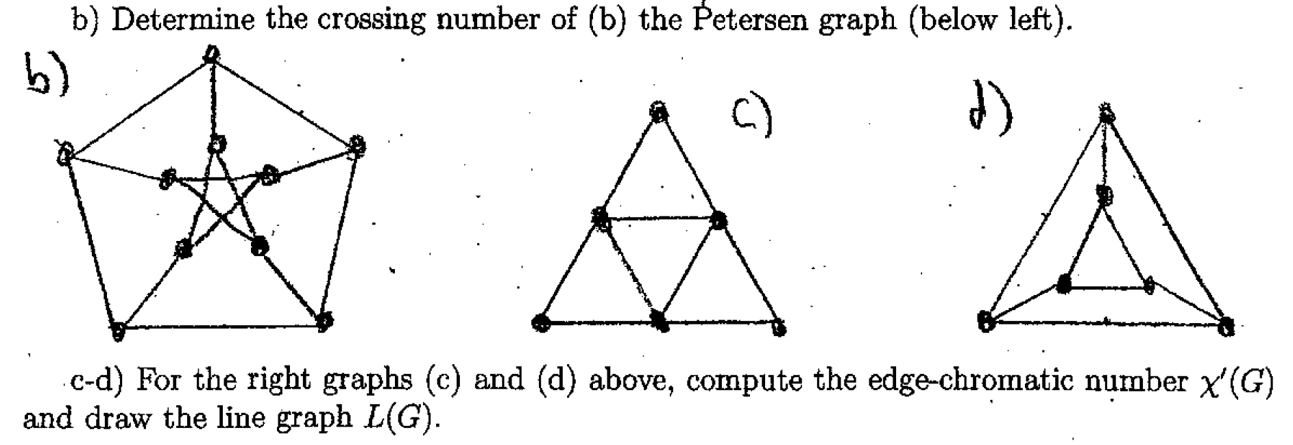 Solved a) Determine the crossing number of K4,4. b) | Chegg.com