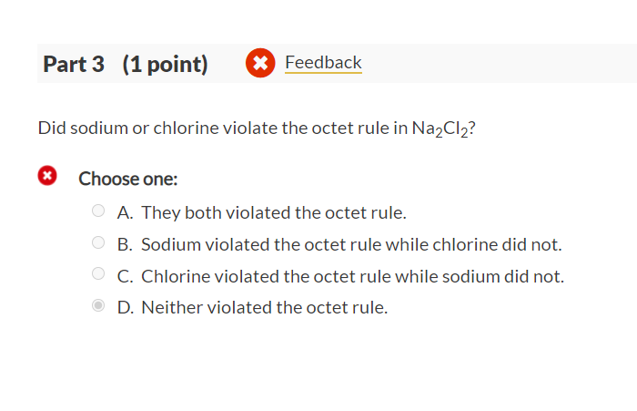 Solved Part 2 (1 point) X Feedback Select the Lewis | Chegg.com