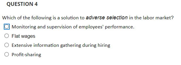 Solved Which of the following is a solution to adverse | Chegg.com