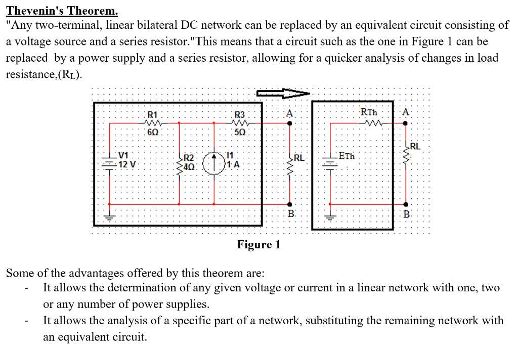 Solved Thevenin's Theorem. "Any two-terminal, linear | Chegg.com